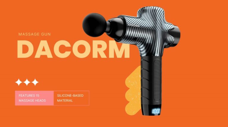 DACORM Massage Gun Review: Versatility, Efficiency, and Portability